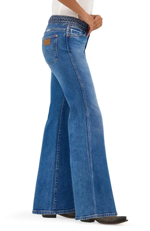 Wrangler Braided Waist Flare Jeans