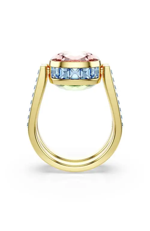 SWAROVSKI Chroma Twist Ring - Pink/ Green/ Blue Multi