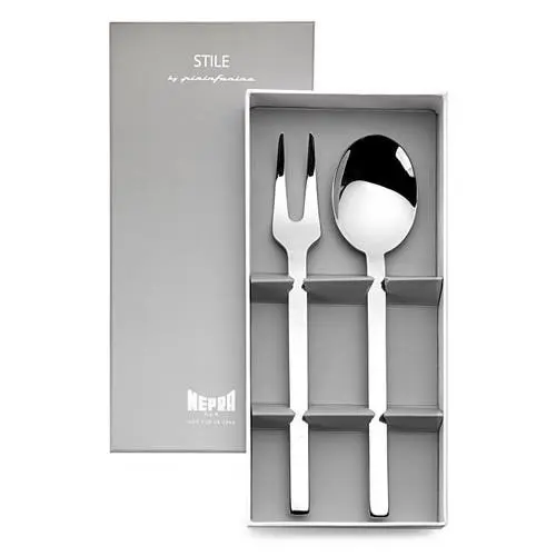 MEPRA Stile Pininfarina Serving Set2 Pieces - Silver