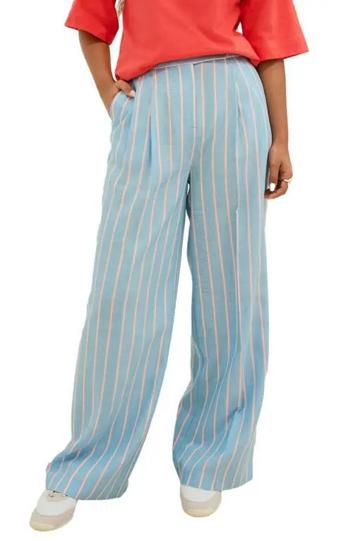 NEXT Stripe Wide Leg Pants