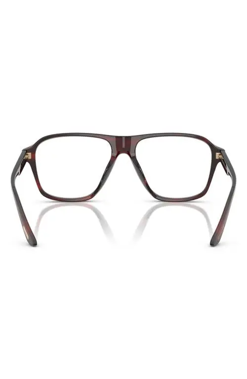 Oliver Spencer Pilot Eyeglasses - Bordeaux Bark/ Demo Lens