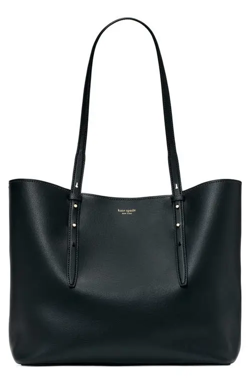 Kate Spade New York Do It All Fine Grain Leather Tote - Black
