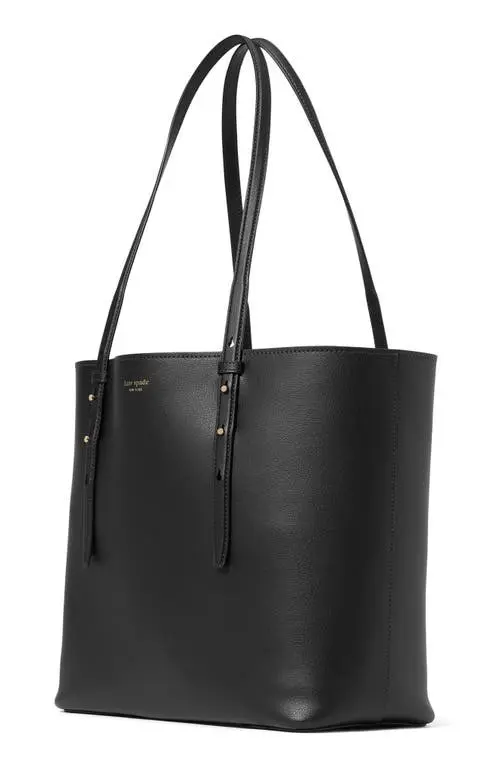 Kate Spade New York Do It All Fine Grain Leather Tote - Black