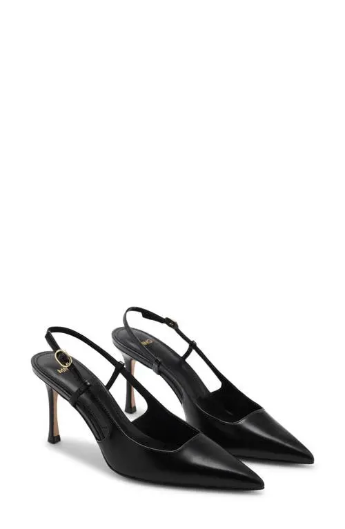 Mango Pointed Toe Slingback Pumps
