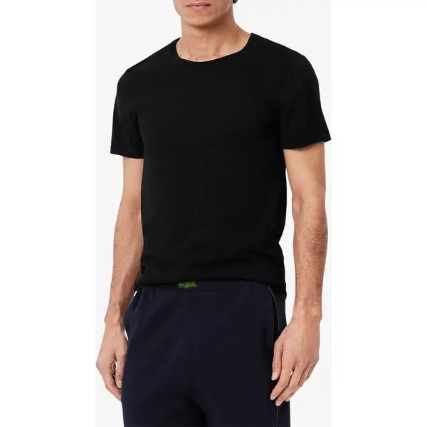 Lacoste 3-pack Cotton Crewneck T-shirts - Black