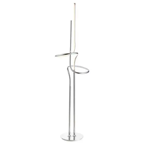 JONATHAN Y Sketch 64" Minimalist Dimmable Metal Integrated Led Floor Lamp