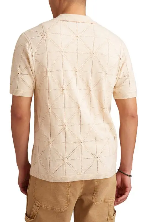 Lucky Brand Pointelle Button-up Sweater