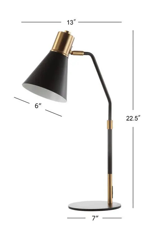 JONATHAN Y Apollo 22.5" Metal Led Task Lamp