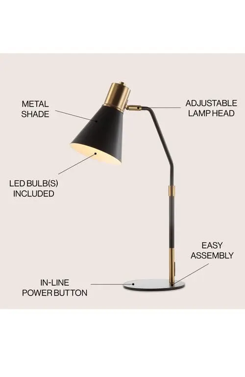 JONATHAN Y Apollo 22.5" Metal Led Task Lamp