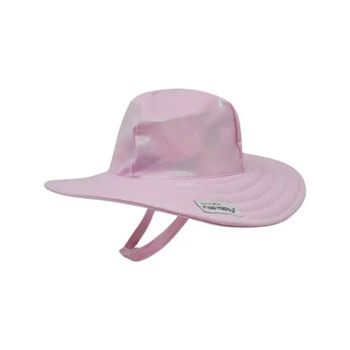 FLAP HAPPY Upf 50+ Summer Splash Swim Hat - Bubble Gum Sparkle
