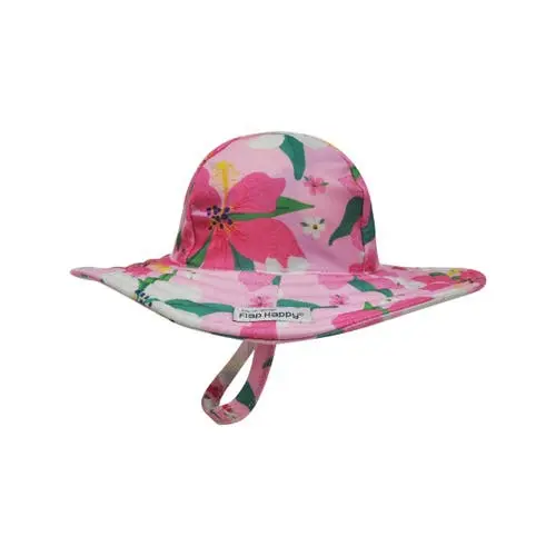 FLAP HAPPY Upf 50+ Summer Splash Swim Hat - Hibiscus Dream