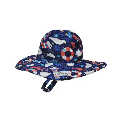 FLAP HAPPY Upf 50+ Summer Splash Swim Hat - Seagull Shores