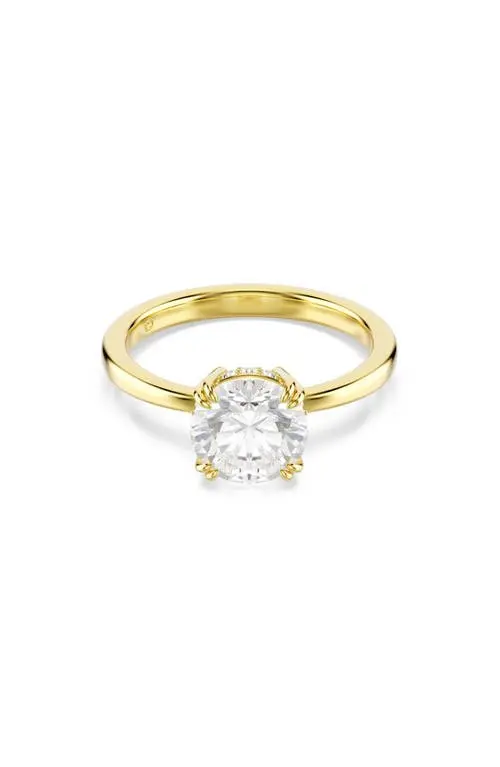 SWAROVSKI Stilla Cocktail Ring - Gold/white