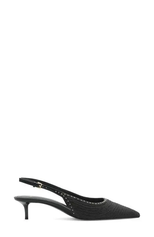 Mango Straw Slingback Pumps