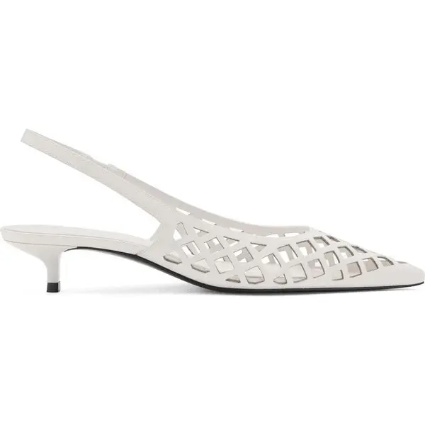 Mango Laser Cut Slingback Pumps