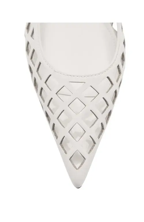 Mango Laser Cut Slingback Pumps