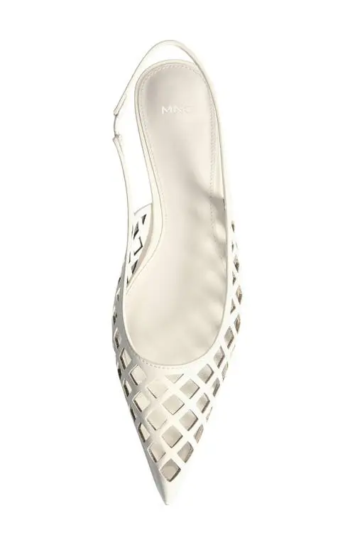 Mango Laser Cut Slingback Pumps