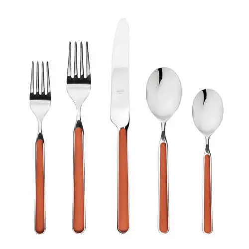 MEPRA Fantasia Flatware Set5 Pieces - Rust