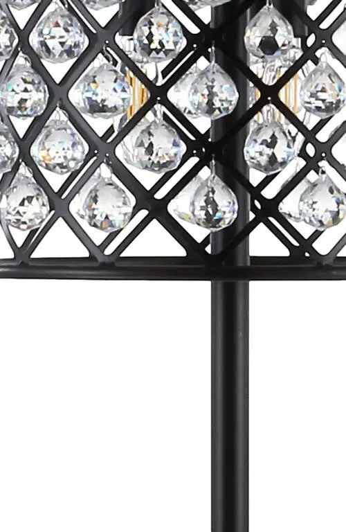 JONATHAN Y Elizabeth 60" Crystal/metal Led Floor Lamp - Bronze