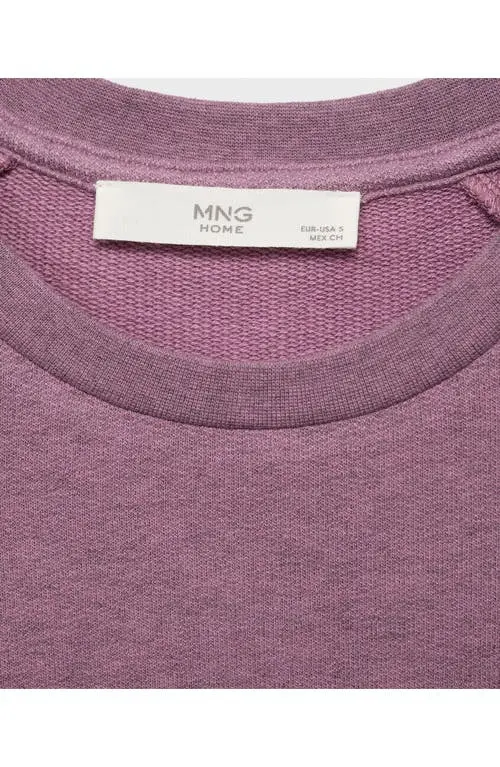 Mango Heather Fleece Nightgown - Plum