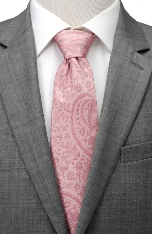 CUFFLINKS, INC. Paisley Silk Jacquard Neck Tie - Pink