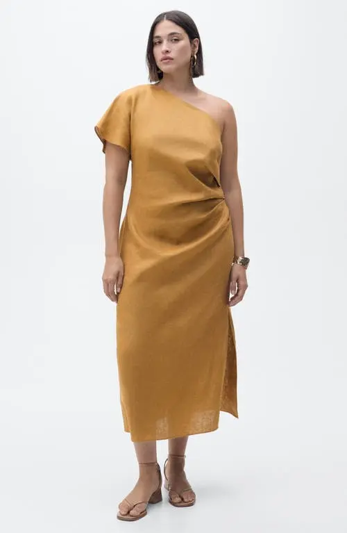 mango brown linen dress Brunch Dress – Danni Rose Designs main image 0