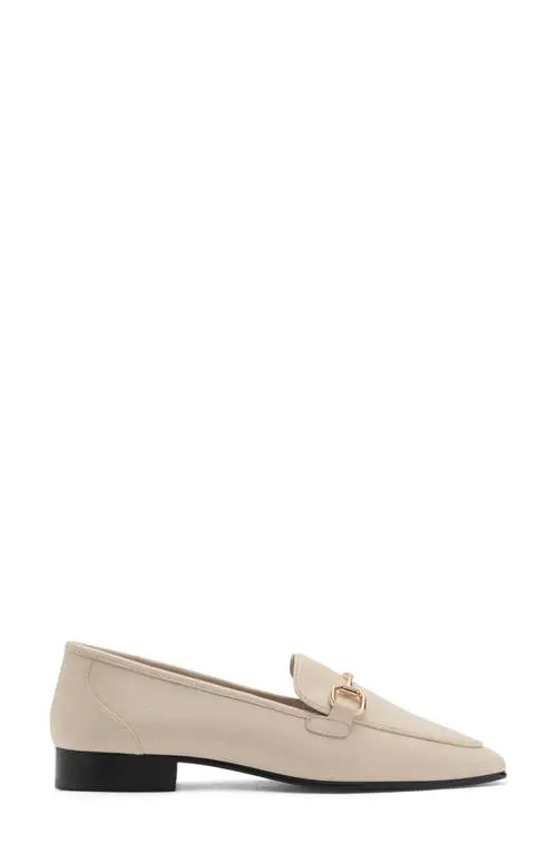 Mango Buckle Leather Apron-toe Flats - Ecru