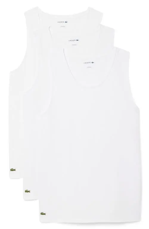 Lacoste 3-pack Cotton Tanks