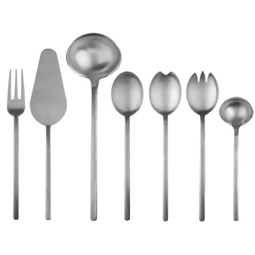 MEPRA Due Serving Set7 Pieces - Ice Silver