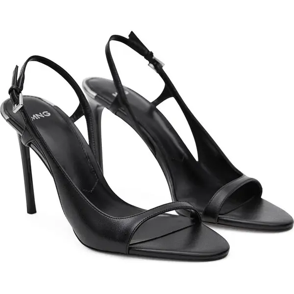 Mango Asymmetric Ankle Strap Sandal