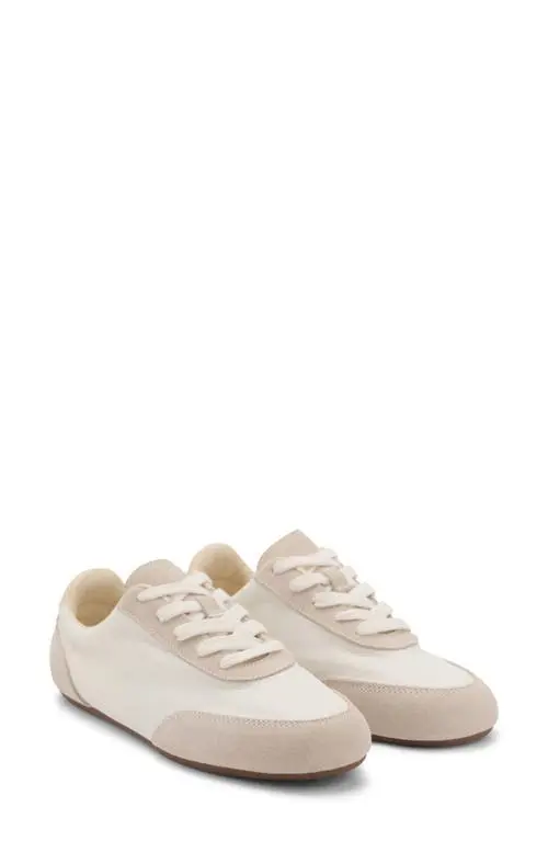 Mango Mixed Media Sneakers - White