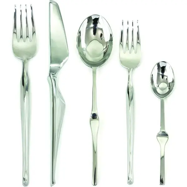 MEPRA Ergonomica Flatware Set With H/h Knives5 Pieces - Silver