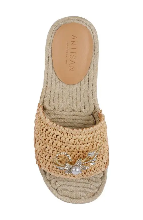 ARTISAN CRAFTED BY ZIGI Lariana Slide Sandal - Natural Flower
