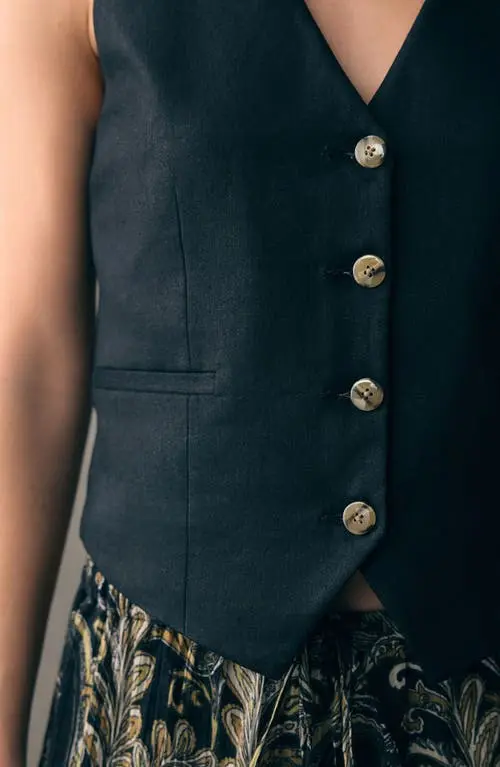 NEXT Button-through Linen Vest