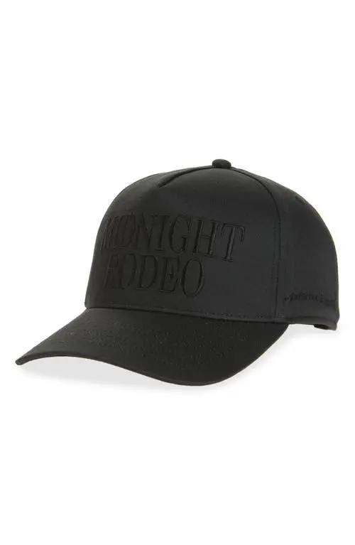 MIDNIGHT RODEO Classic Logo Baseball Cap - Black