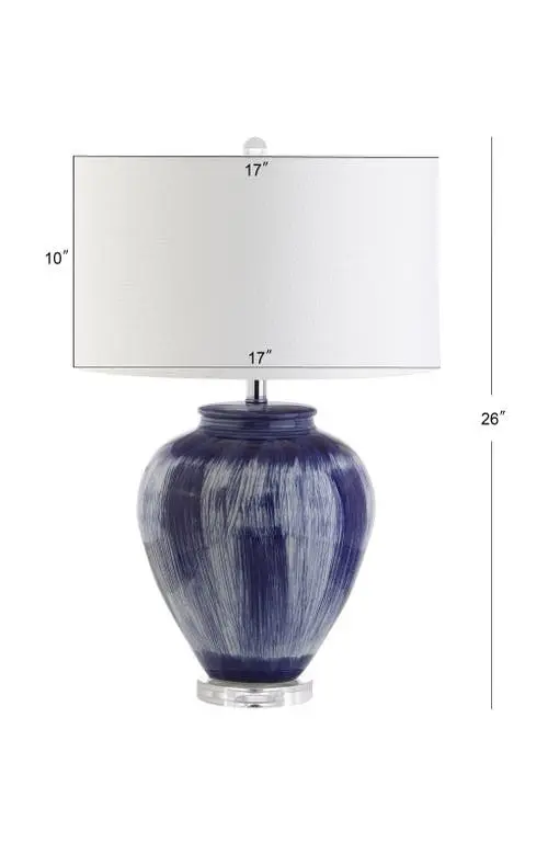 JONATHAN Y Wayland 26" Ceramic Led Table Lamp