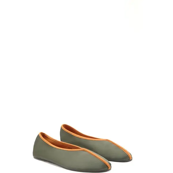 Mango Satin Ballerina Flat