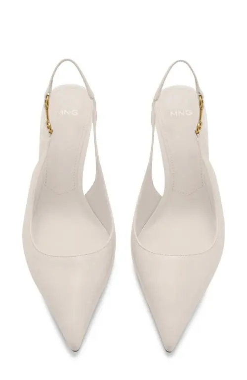 Mango Slingback Pointed Toe Pumps