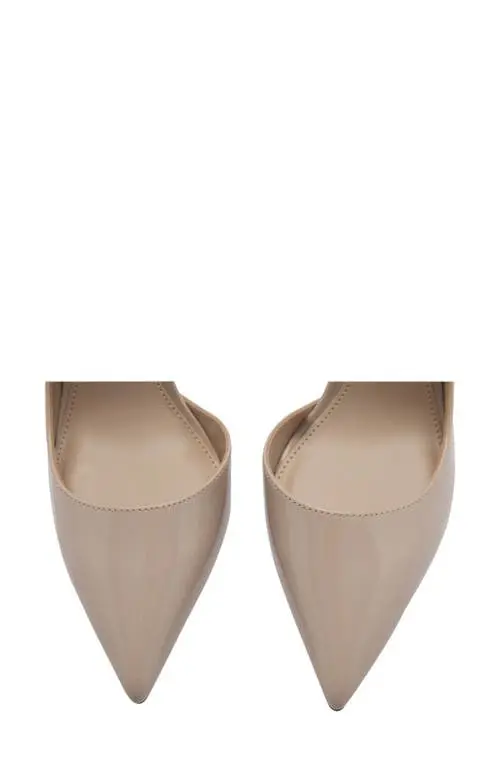 Mango Half D'orsay Pointed Toe Pumps - Grey
