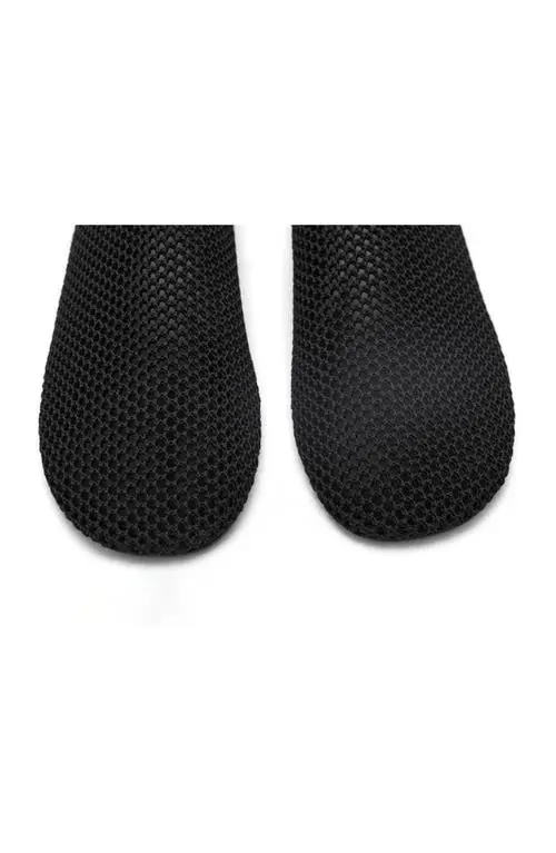 Mango Soft Mesh Flats - Black