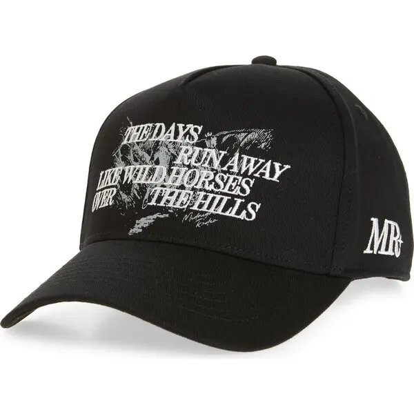 MIDNIGHT RODEO Days Run Away Baseball Cap - Jet Black