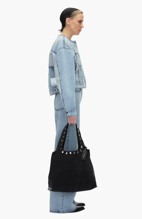 3.1 Phillip Lim Denim Market Tote Bag - Washed Black