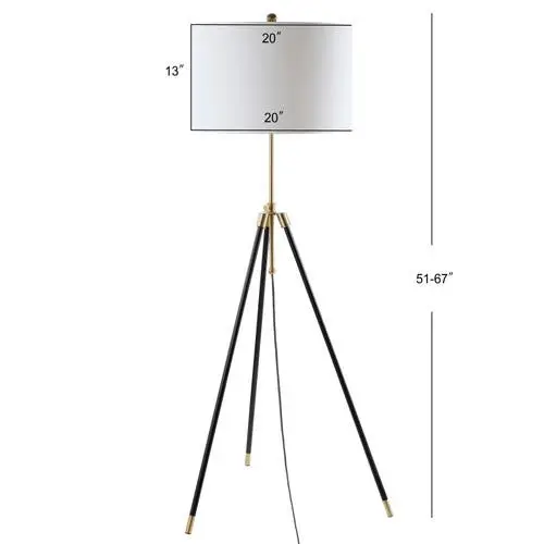JONATHAN Y Lucius 67" Adjustable Metal Led Floor Lamp