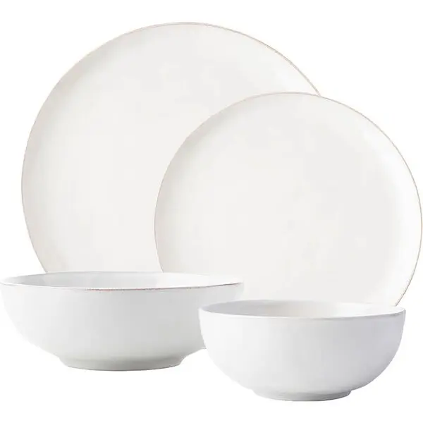 JULISKA Puro Coupe 4-piece Place Setting - Whitewash