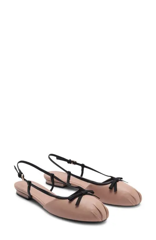 Mango Slingback Ballet Flats - Pink