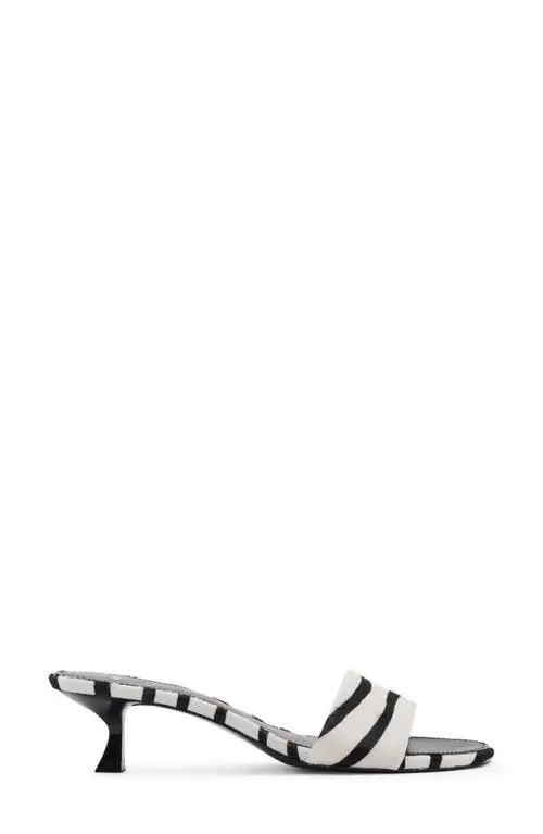 Mango Genuine Calf Hair Slide Sandal