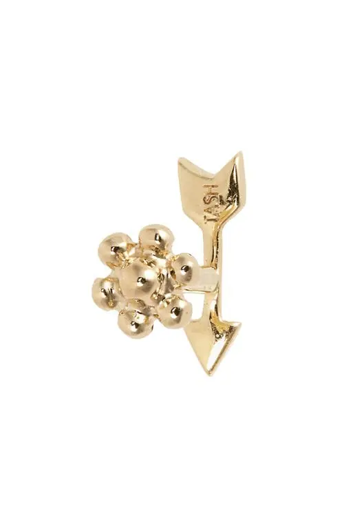 MARIA TASH Diamond Arrow Single Stud Earring - Yellow Gold