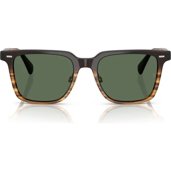 Oliver Spencer 52mm Rectangular Polarized Sunglasses - Cortado/ G-15 Polar