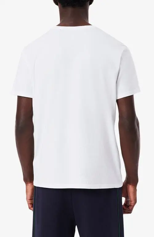 Lacoste 3-pack Cotton V-neck T-shirts - White