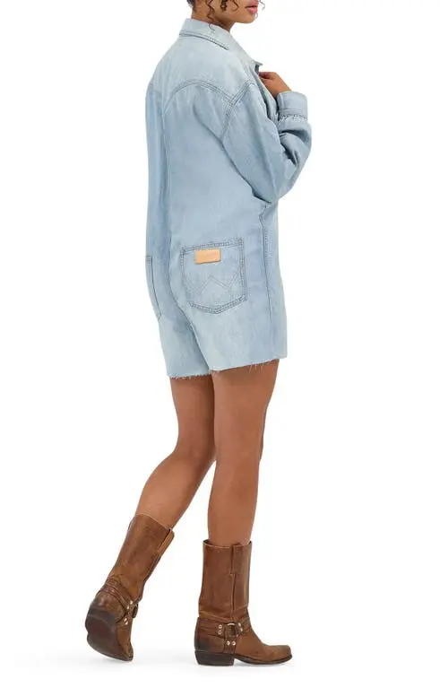 Wrangler Heritage Long Sleeve Denim Romper